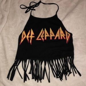 Women's Def Leppard Crop Top on Poshmark